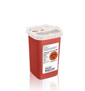 1 Quart Horizontal Entry Sharps Container | Medical Disposal Systems