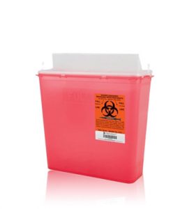 5 Quart Horizontal Entry Sharps Container | Medical Disposal Systems